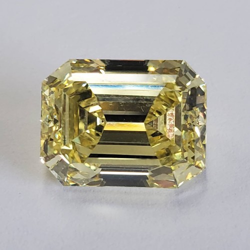 5 Ct Loose Diamond D Grade Yellow Color Emerald Cut Quality VSS1 ...