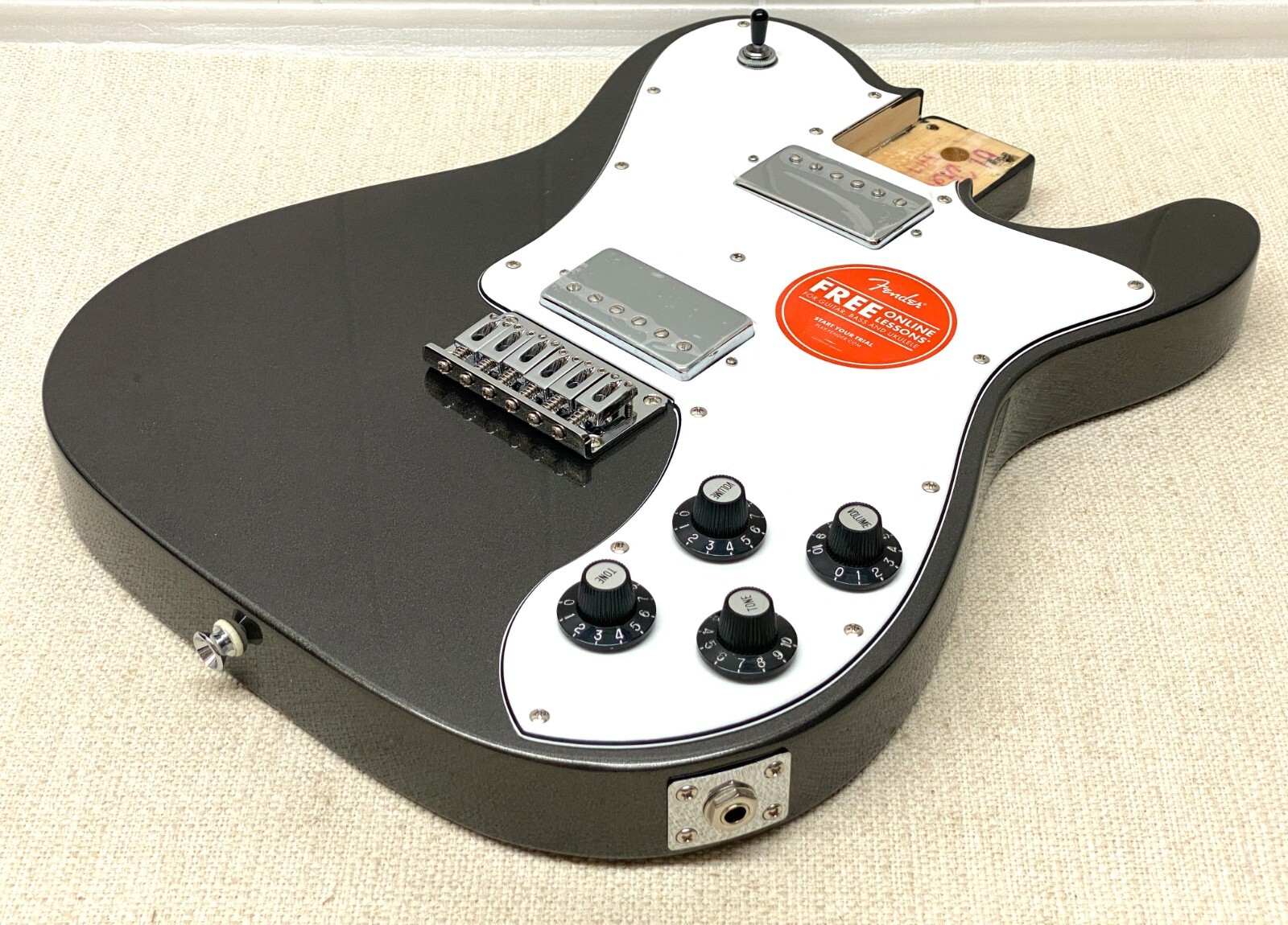 Fender Squier Tele Deluxe LOADED BODY Charcoal Frost Metallic Electric ...