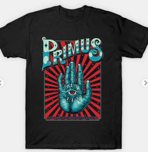 Primus hand T-Shirt New Men Short Sleeve Unisex | eBay