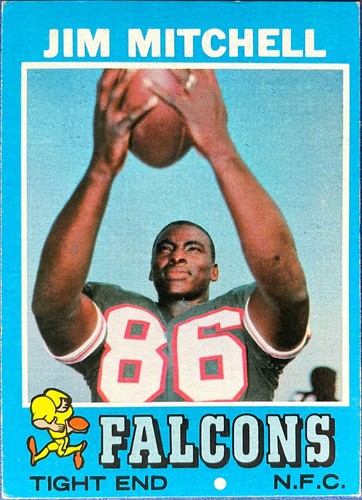1971 Topps JIM MITCHELL #84 Atlanta FALCONS, EX-NM, Strong Borders! | eBay