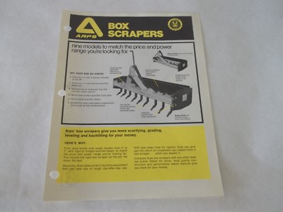 ARPS Box Scrapers brochure | eBay