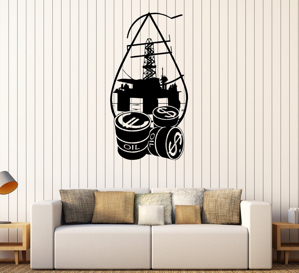 Wall Decal Oil And Gas Industry Energy Money Vinyl Sticker (ed1841) | eBay