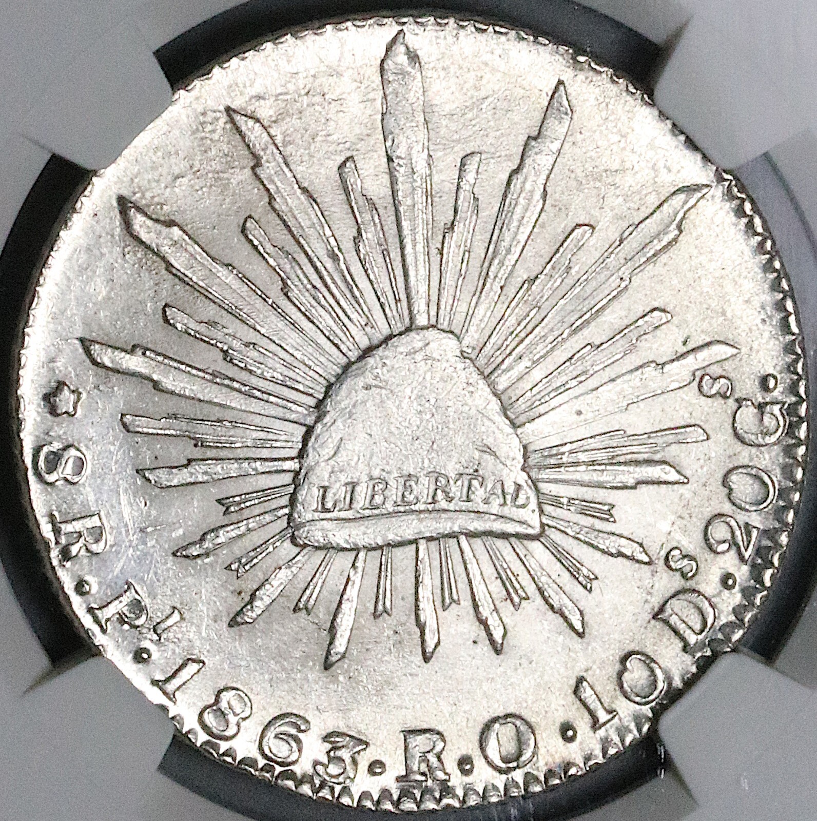 1863-Pi NGC MS 63 Mexico 8 Reales Potosi Mint State Coin POP 3/4 ...