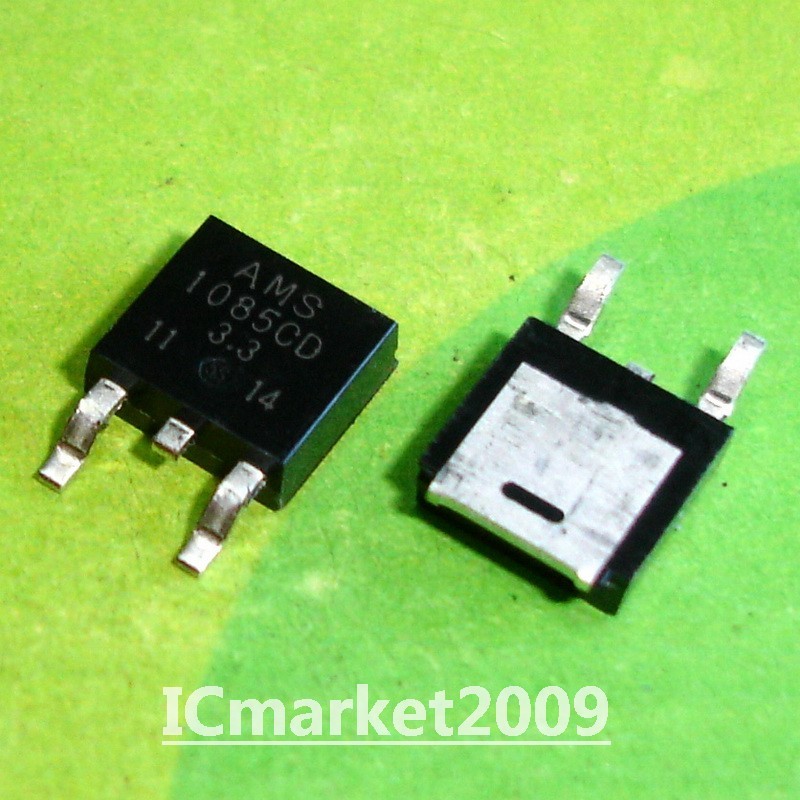 50 PCS AMS1085CD-3.3 TO-252 AMS1085 1085-33 3A Low Dropout Voltage ...
