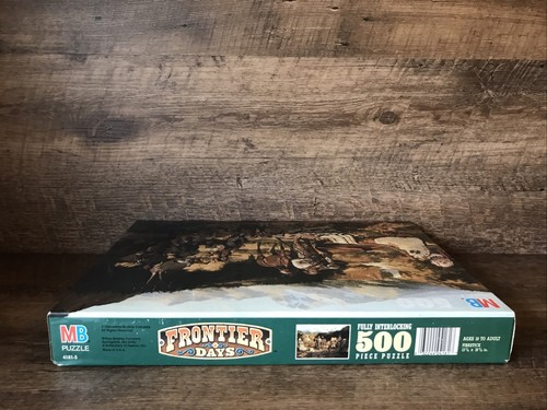1990 Milton Bradley 500 PC Puzzle Frontier Days The Map Maker Vintage ...