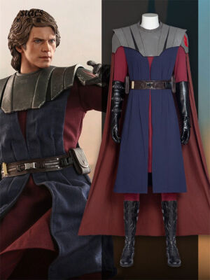 Star Wars Anakin Skywalker Costume Full Set Outfit Accessorie Halloween ...