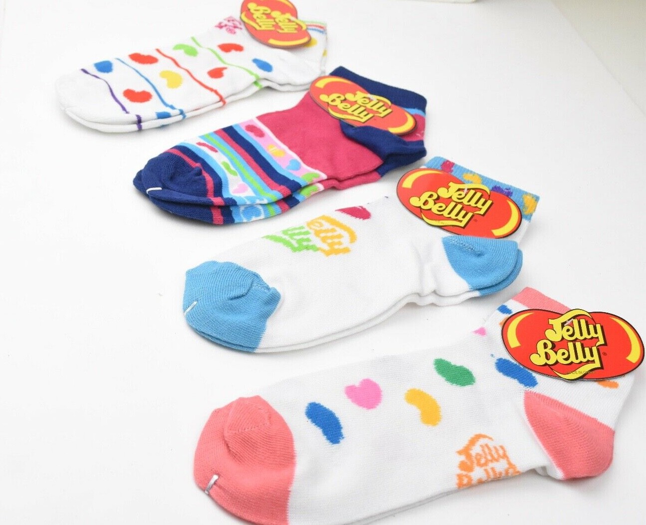 Jelly Belly Socks Jelly Bean Socks Pastel Size 9-11 Rainbow Hosiery ...