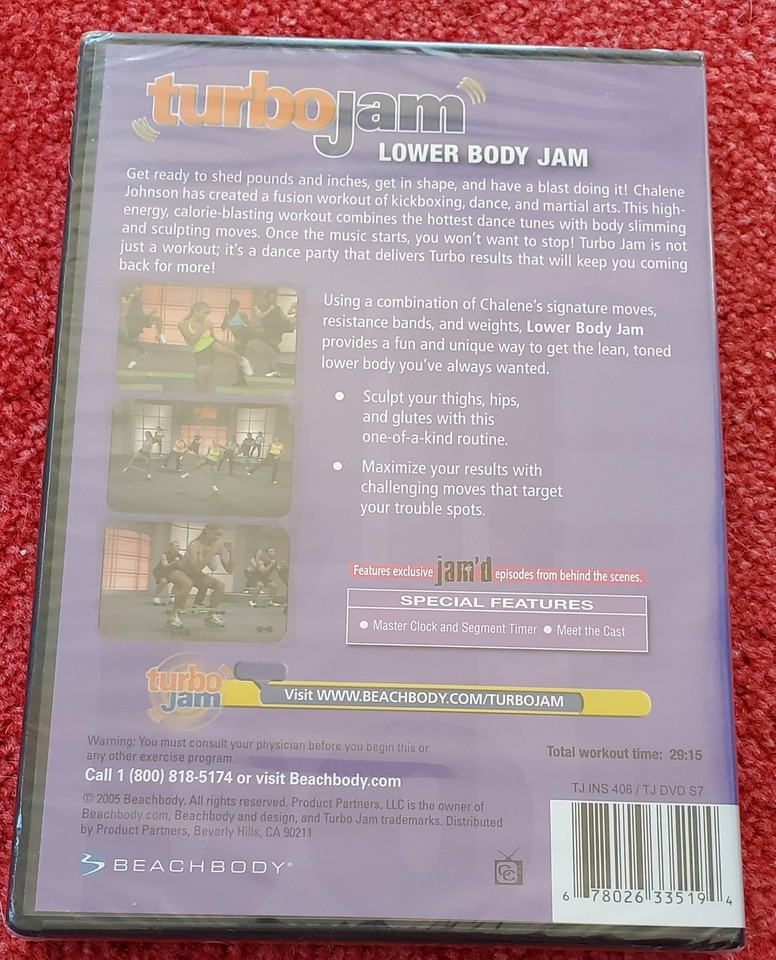 Turbo Jam Lower Body Jam - DVD By Chalene Johnson - NEW | eBay