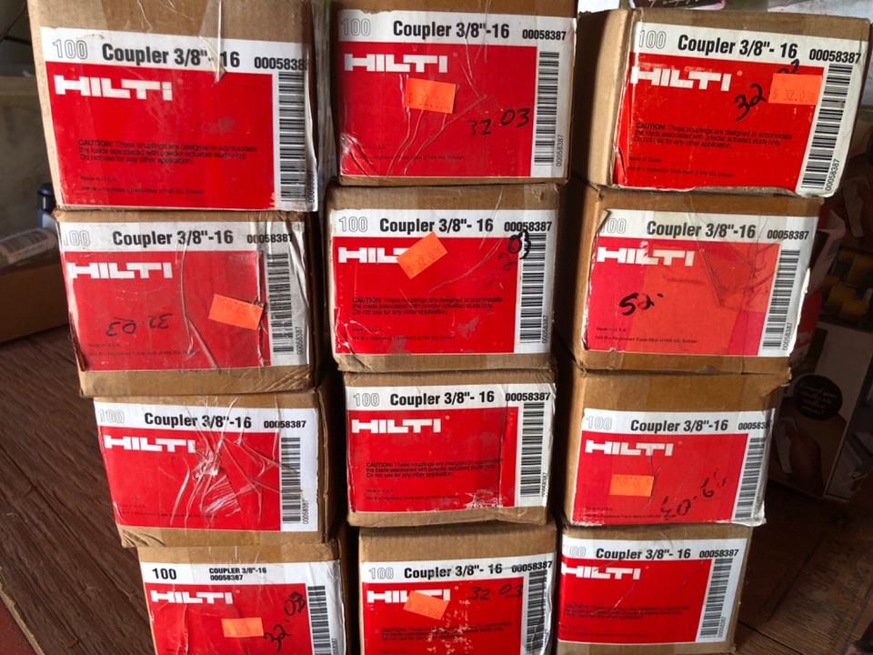 HILTI COUPLER 3/8"-16 BOX OF 100 | eBay
