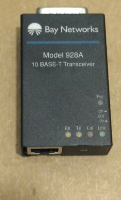 Bay Networks - 10 Base -T Transceiver Model #928A | eBay