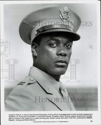 1984 Press Photo Actor Howard E. Rollins, Jr. in "A Soldier's Story ...