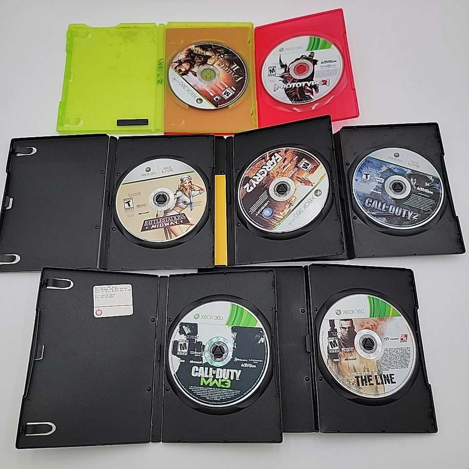 Pre-Owned Xbox 360 Games Lot of 7 Action Shooter Games in Generic Cases ...