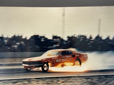 VRHTF NHRA LAST PASS FOR GAS RONDA RUSS DAVIS FORD FUNNY CAR 8" X 12 ...