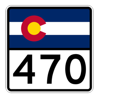 Colorado State Highway 470 Sticker Decal R2254 Highway Sign | eBay