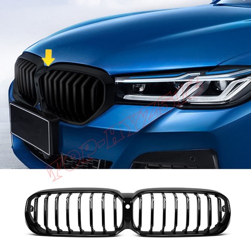 Front Upper Bumper Grilles Grill Black For BMW 2021-2022 G30 G31 LCI W ...