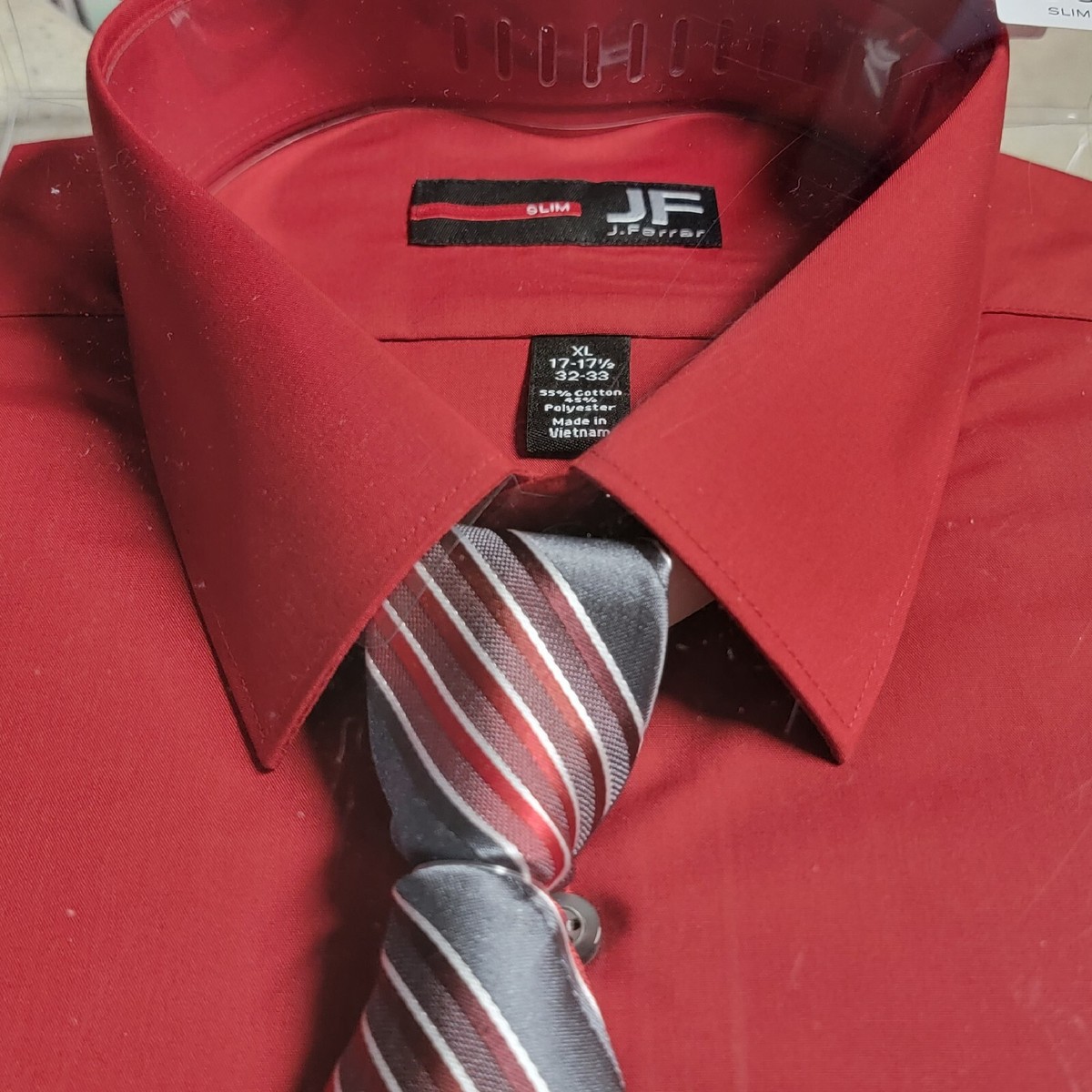 J Ferrar Shirt And Tie JF J. Ferrar Tie Dress Shirts For Men | Mercari