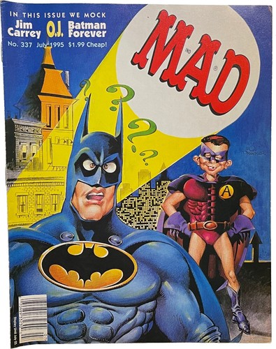 Mad Magazine 337 July 1995 Batman Forever Jim Carrey OJ Robin | eBay