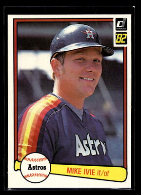 1982 Donruss Baseball #396 Mike Ivie "Set Break" Mint Houston Astros | eBay