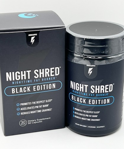 InnoSupps Night Shred Black Edition PM Fat Burner Night Time,90caps ...