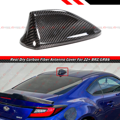 FOR 2022-25 SUBARU BRZ TOYOTA GR86 REAL CARBON FIBER SHARK FIN ANTENNA ...