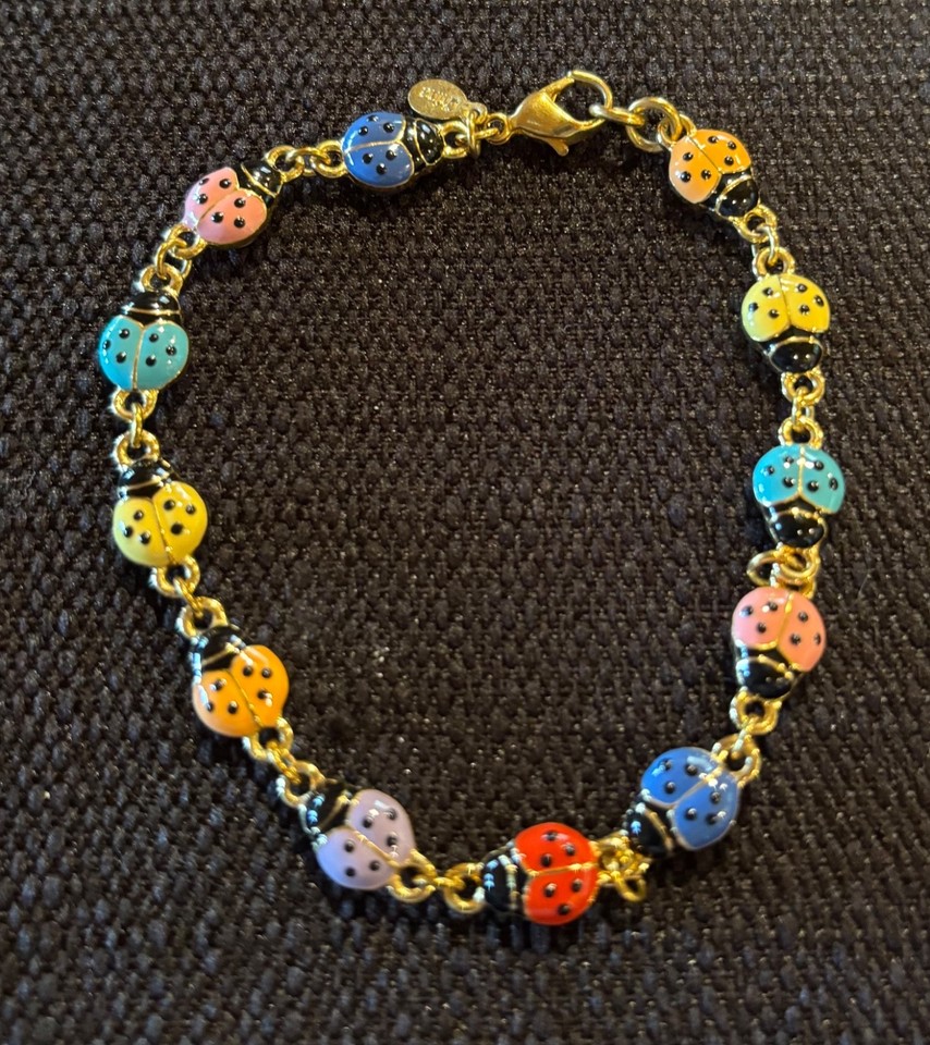 Joan Rivers Ladybug Set Necklace w/ Extra Charms, Bracelet & Magnetic ...