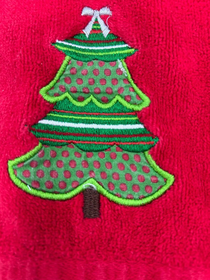Festive Red Holiday Hand Towels | eBay