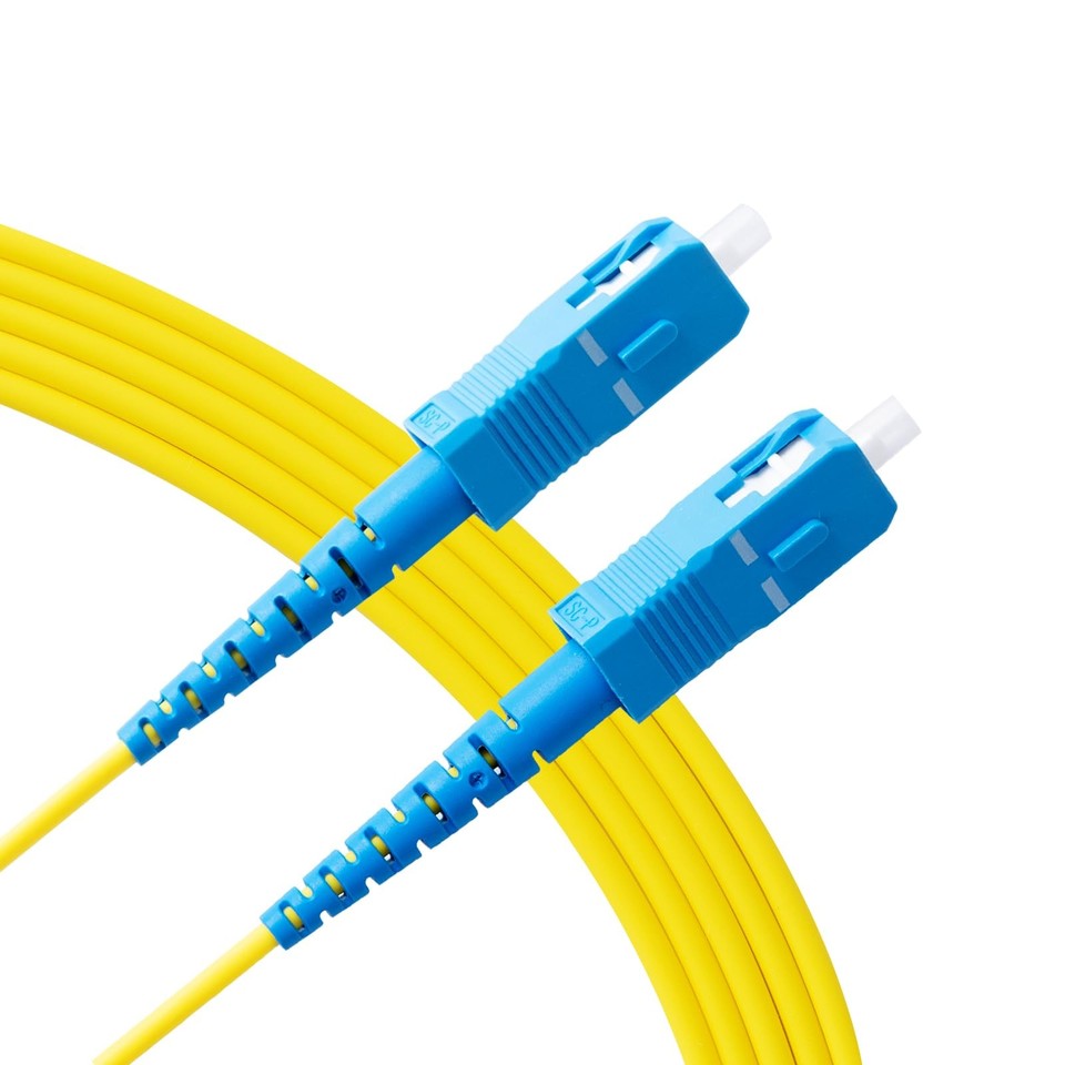 10ft OS2 SC to SC Single Mode Simplex Fiber Optic Patch Cable 9/125m ...