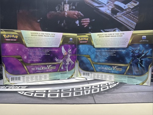 Pokemon Dialga Palkia Premium Collection Box-2 Boxes Chilling Reign ...