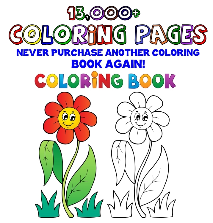 13,000+ Coloring Book Pages Collection. Printable Coloring Book Pages ...