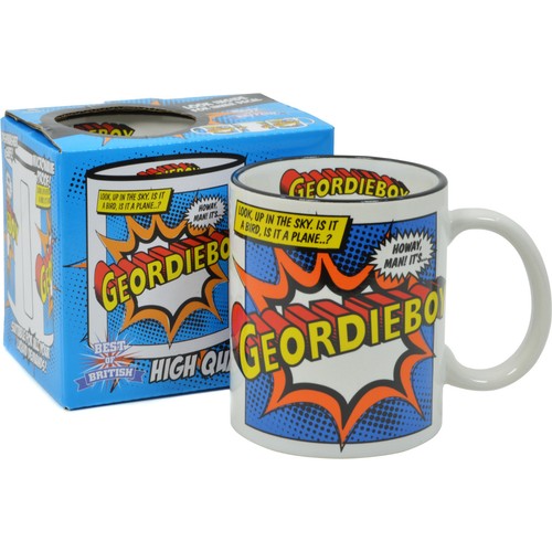 Geordie Boy Mug. Newcastle Superman Super Hero Coffee Tea Cup Gift for ...