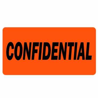 Confidential Labels | eBay