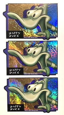 Looney Tunes Daffy Duck Stickers Lot of 3 Extreme Expressions 2001 Vtg ...