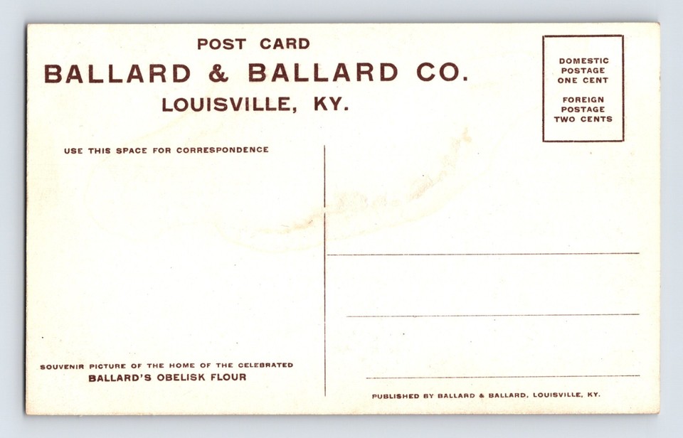 Postcard Kentucky Louisville Ballard Company Obelisk Flour Building 1910s | eBay