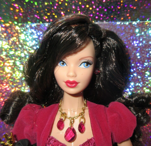 NRFB BARBIE DOLL MATTEL 2007 MISS RUBY MODEL MUSE BIRTHSTONE BEAUTIES #K8696 | eBay