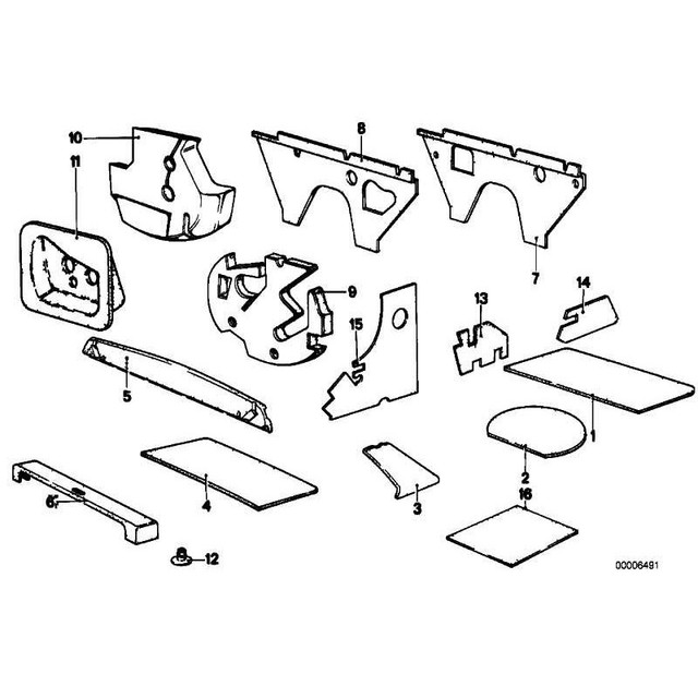 Neu Mini Original BMW F20 F22 E30 E90 F31 Sound Deadner 1160X700MM ...
