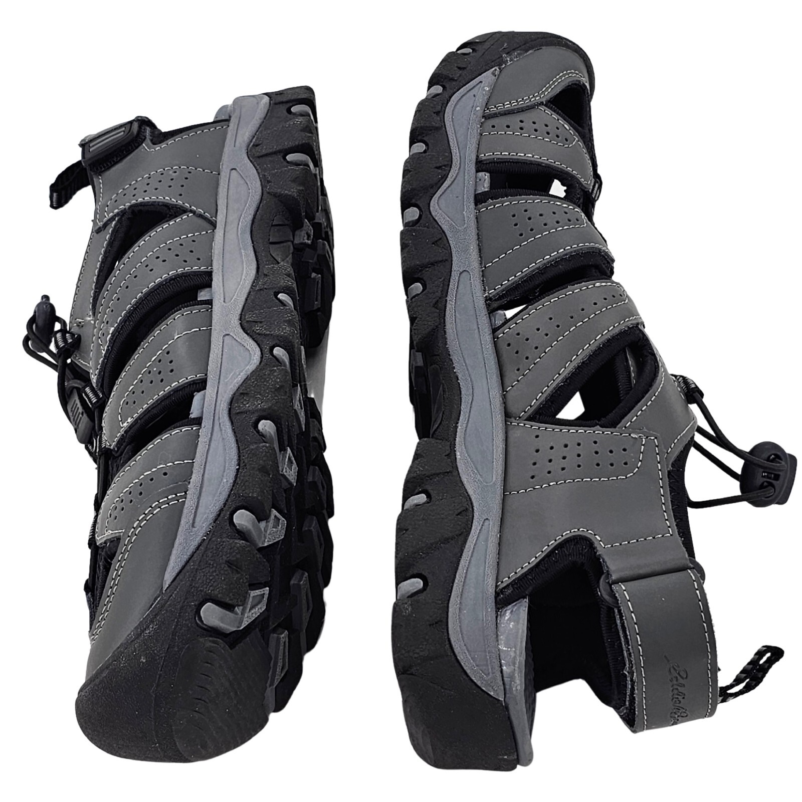 EDDIE BAUER Stewart Bump Toe Gray Leather Bump Toe Fi… - Gem