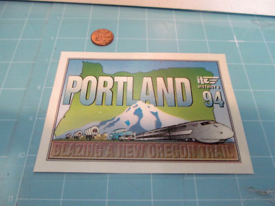 PORTLAND VINTAGE REFLECTIVE Sticker / Decal OLD STOCK ORIGINAL | eBay