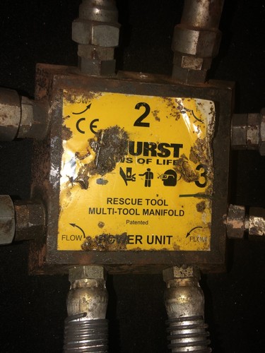 Hurst Jaws Of Life Rescue Systems Rescue Tool Manifold & Remote Dump ...