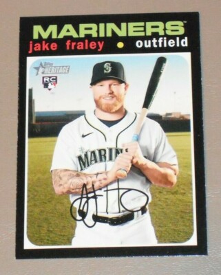 2020 Topps Heritage High Number Jake Fraley Rookie Card #547 Seattle ...
