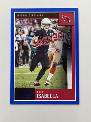 2020 Score Blue #297 Andy Isabella /20 Arizona Cardinals Football Card ...