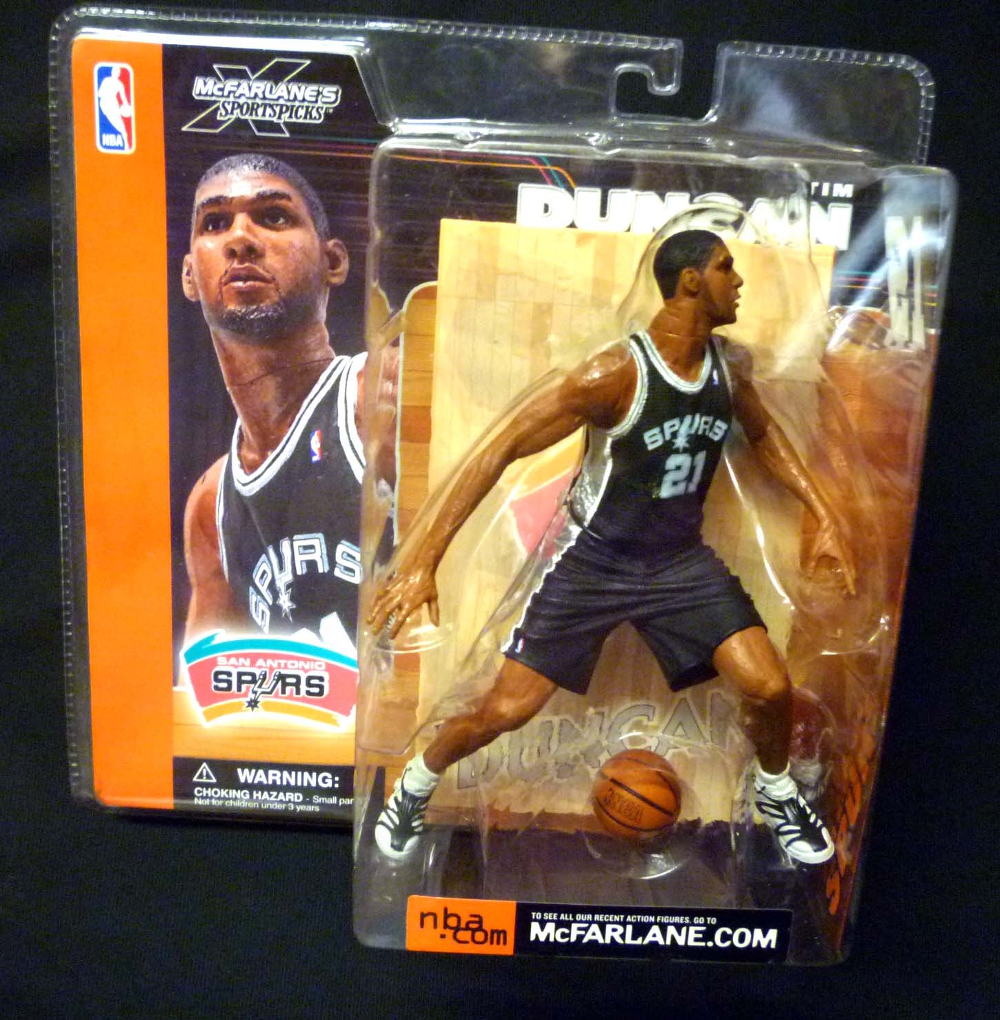 Tim Duncan Action Figure New McFarlane Sports NBA Basketball Series 1 ...