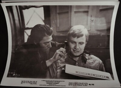 Midnight Cowboy 8 x 10 Still 1969 Dustin Hoffman cutting Jon Voight's ...