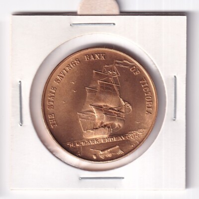 AUSTRALIAN: 1970 CAPTAIN JAMES COOK BI-CENTENARY MEDALLION - STATE ...