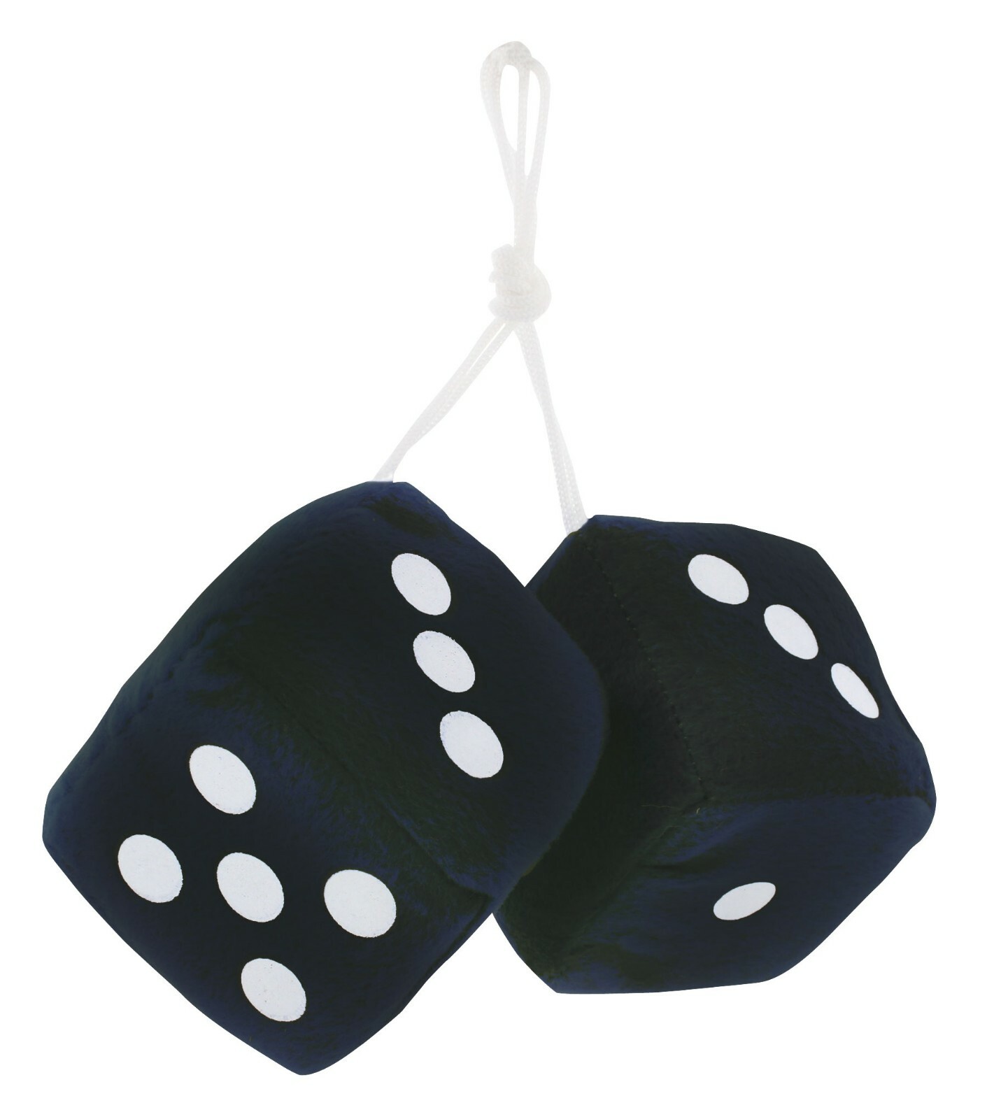 United Pacific C5038K 3" X 3" Classic Black Fuzzy Dice - 1 Pair (Pack ...