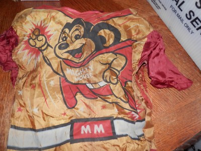 VINTAGE MIGHTY MOUSE Halloween Costume No Mask, Very Fragile | eBay
