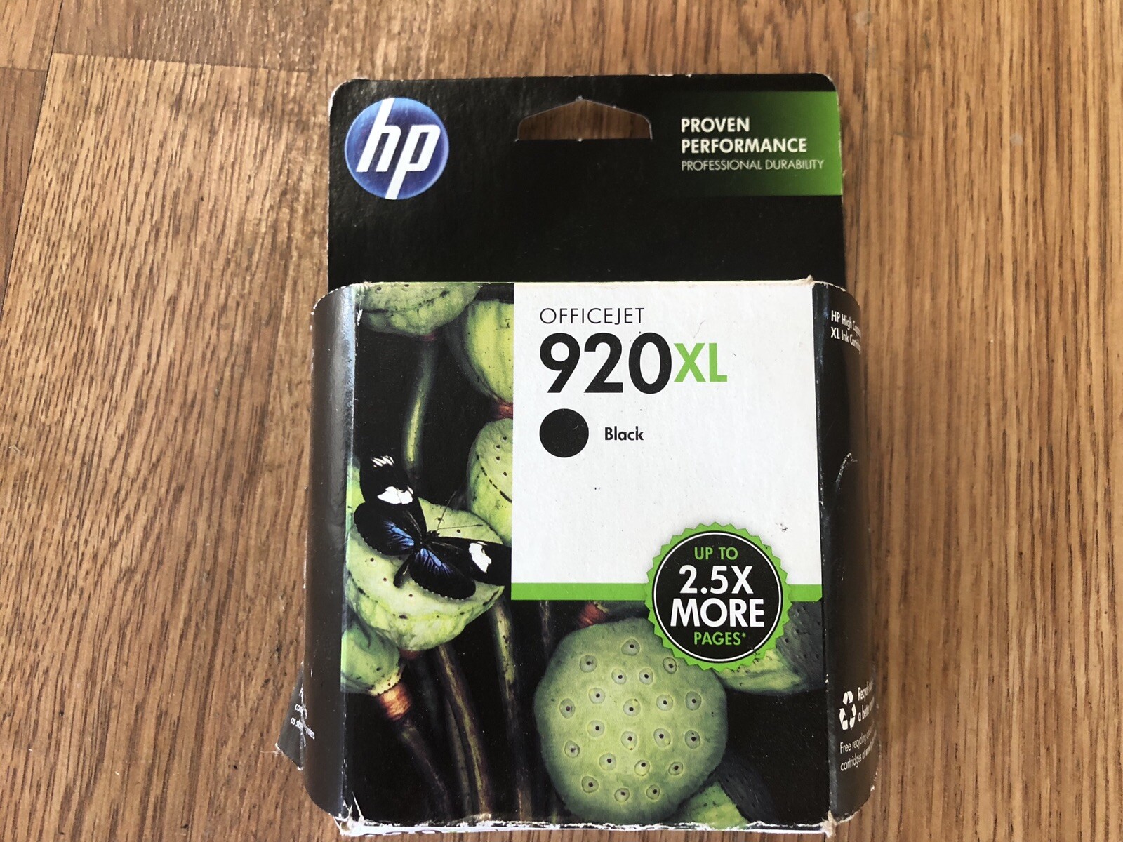 HP 920XL Black Printer Ink Cartridge New In Box Sealed CD975AN ...