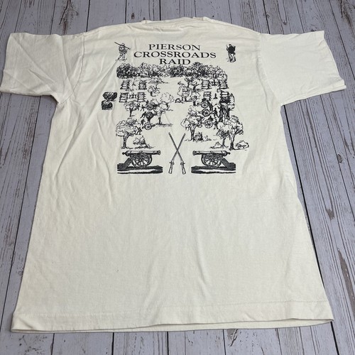 Vintage YMCA Pierson Crossroads Raid Civil War Graphic T Shirt Mens ...