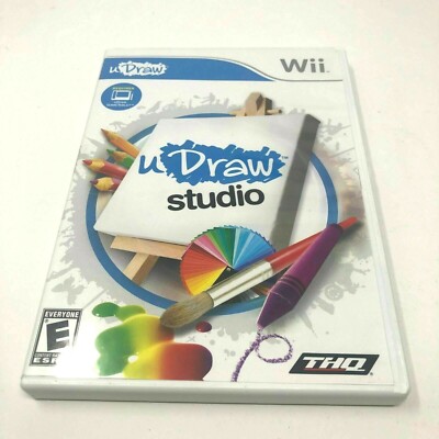uDraw Studio Wii (Nintendo Wii, 2010) Complete w/ Manual - Tested Free ...