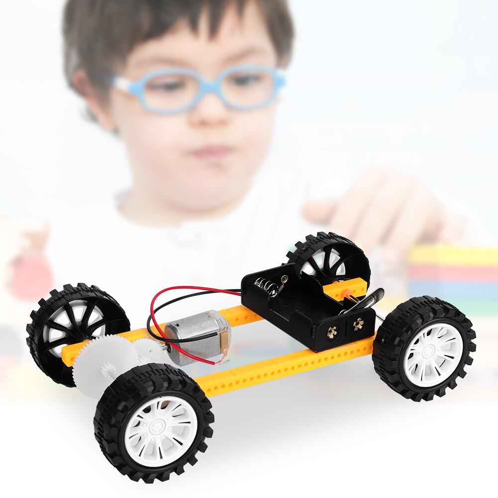 Gear Drive Car DIY Scientific Pack Educational Electric Gear Toy Car ...