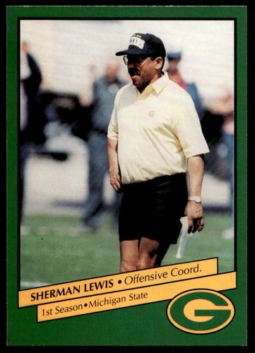 1992 Green Bay Packers Berlin Police 16 Sherman Lewis Football Card | eBay